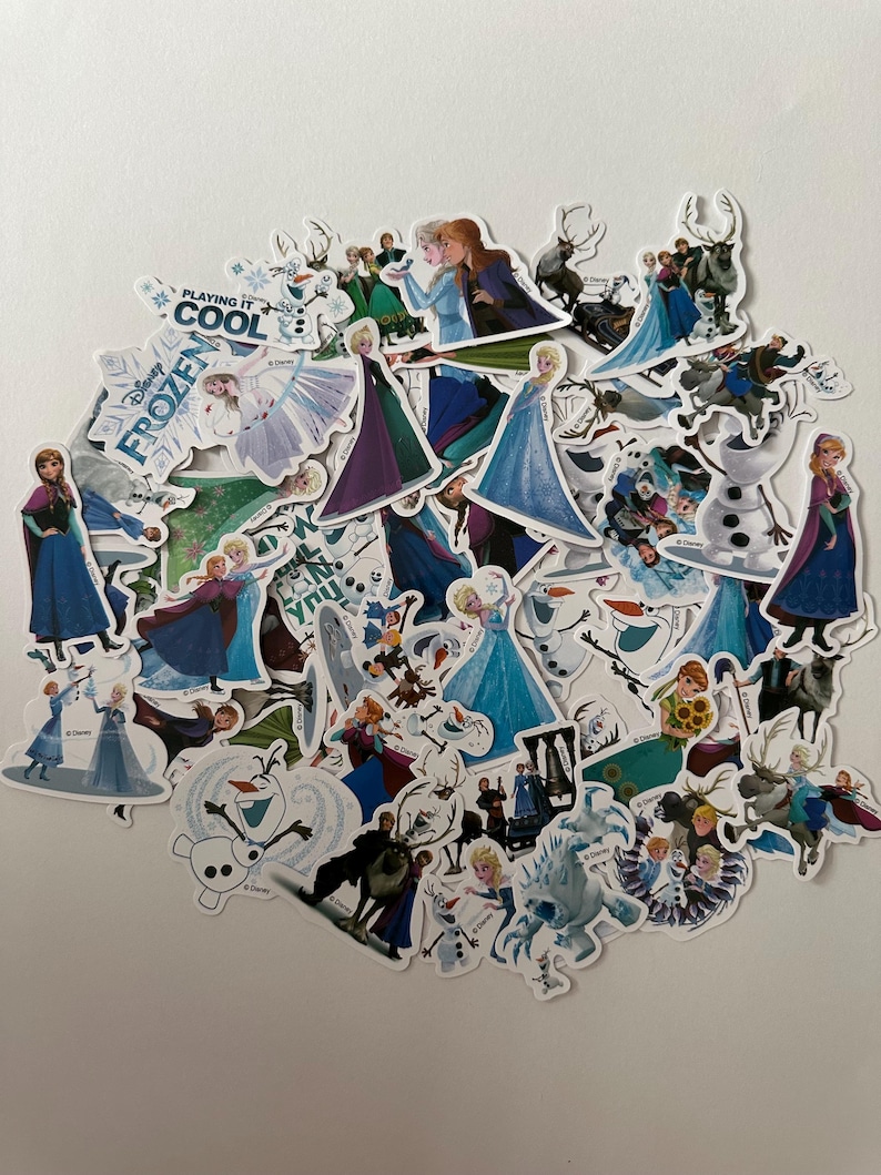 Frozen Stickers, Elsa Anna Olaf Party Favours - Etsy