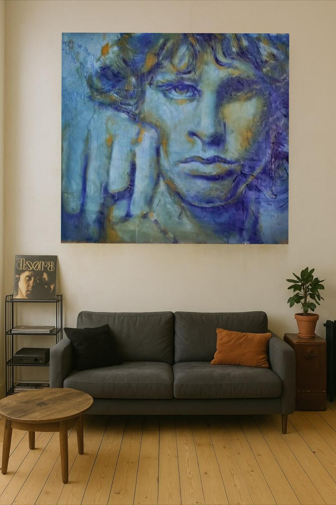 Jim Morrison Oil Painting | Original Rock Portrait | Modern Music Art ...