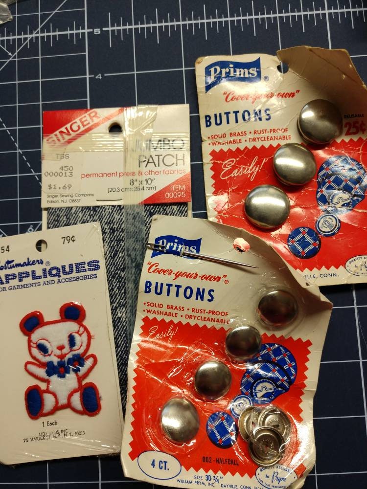 Vintage Buttons to Cover and Patches - Etsy