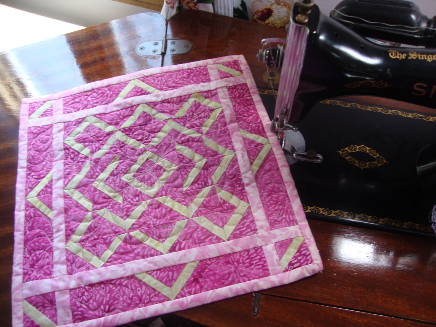 Quilted Mini Wall Hanging Table Topper Quilts - Etsy