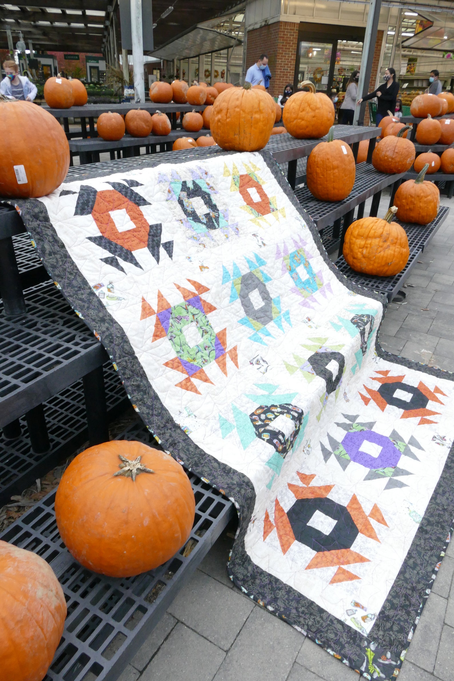 Spellbound Halloween Fall Throw Quilt Patchwork Twin Salem - Etsy