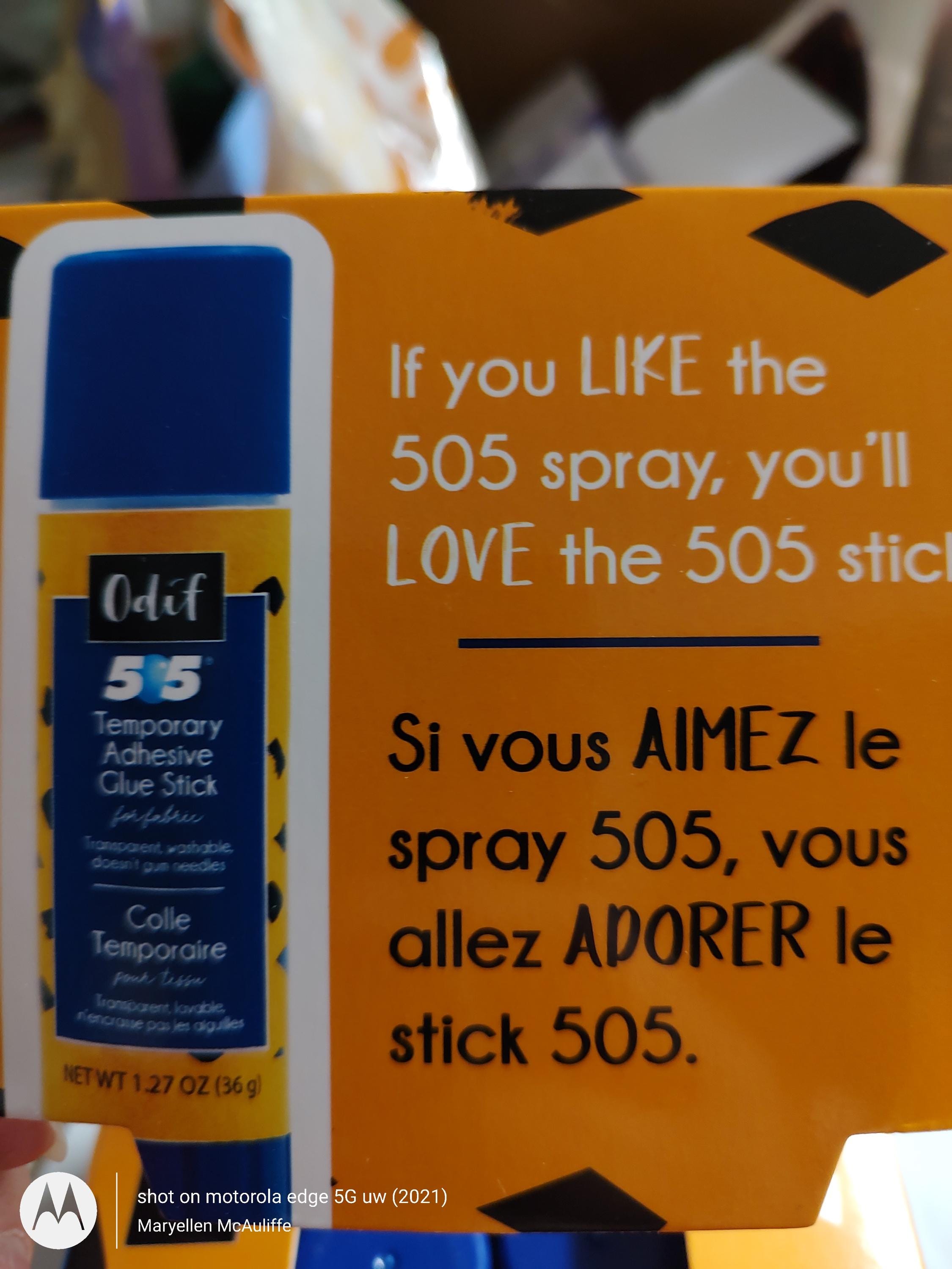 ODIF 505 Temporary Adhesive Glue Stick for Fabric - Etsy