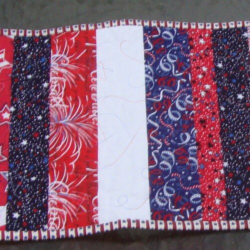 Red White and Blue Table Runner Patriotic Stars 17 Wide and - Etsy