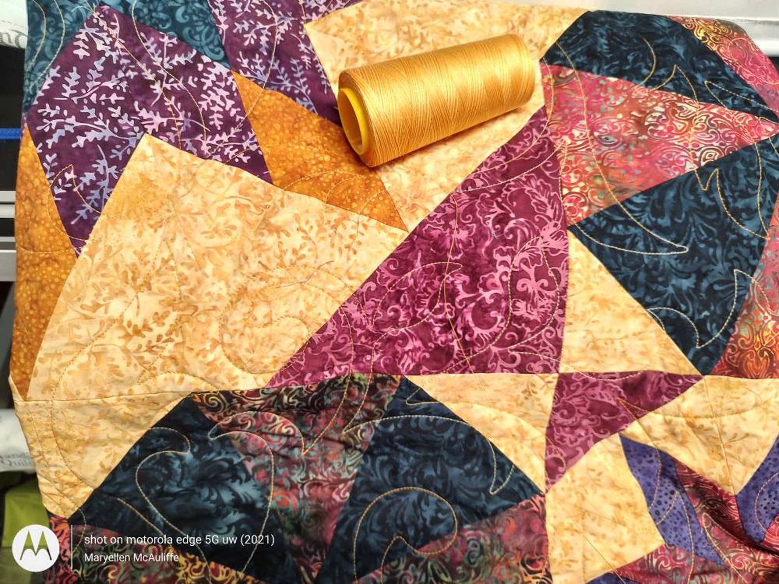 Midnight Galaxy Quilt Stars Batik Full 76in Square - Etsy