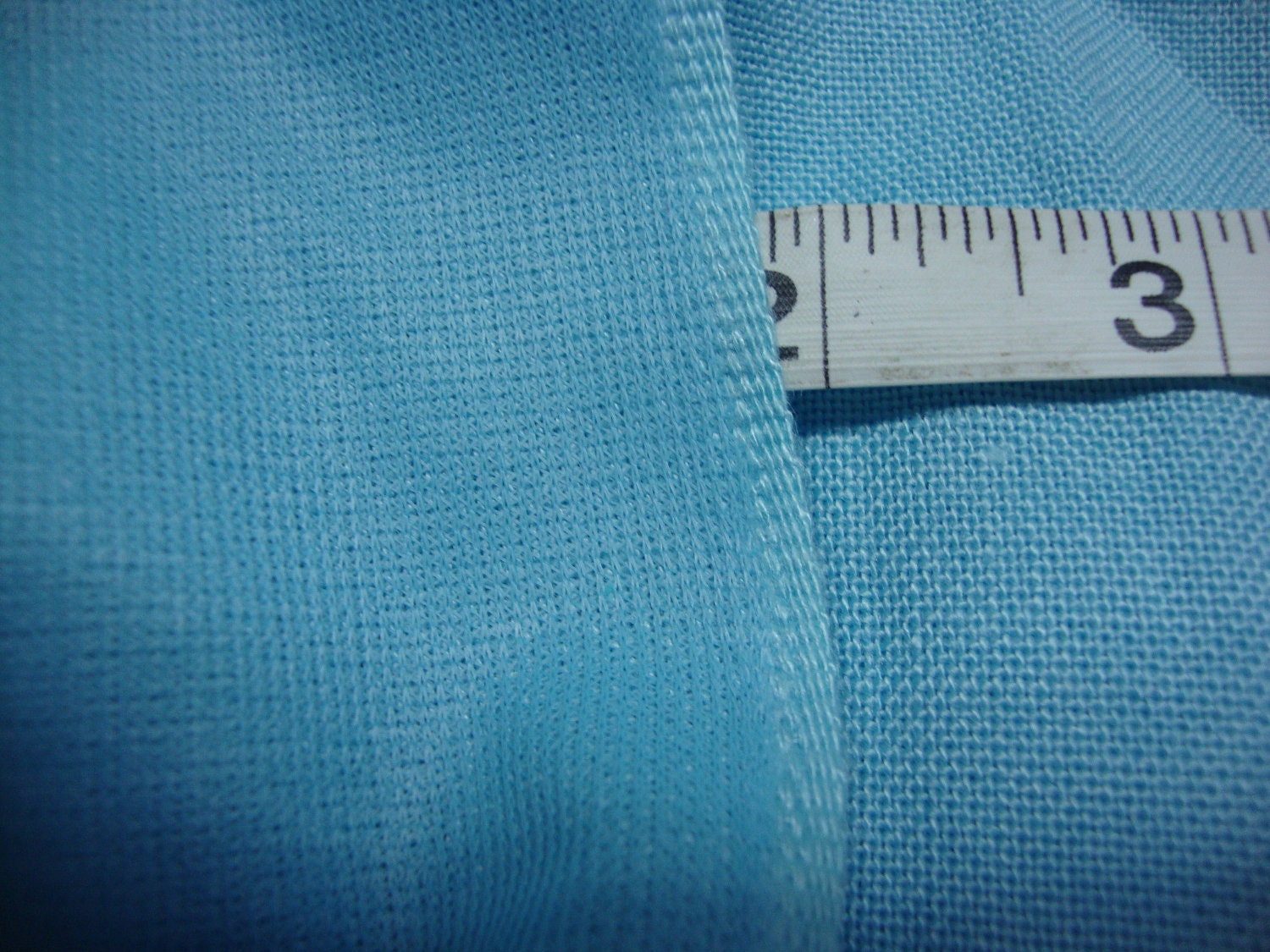Sky Blue Linen Type Vintage Fabric Unique Yardage - Etsy