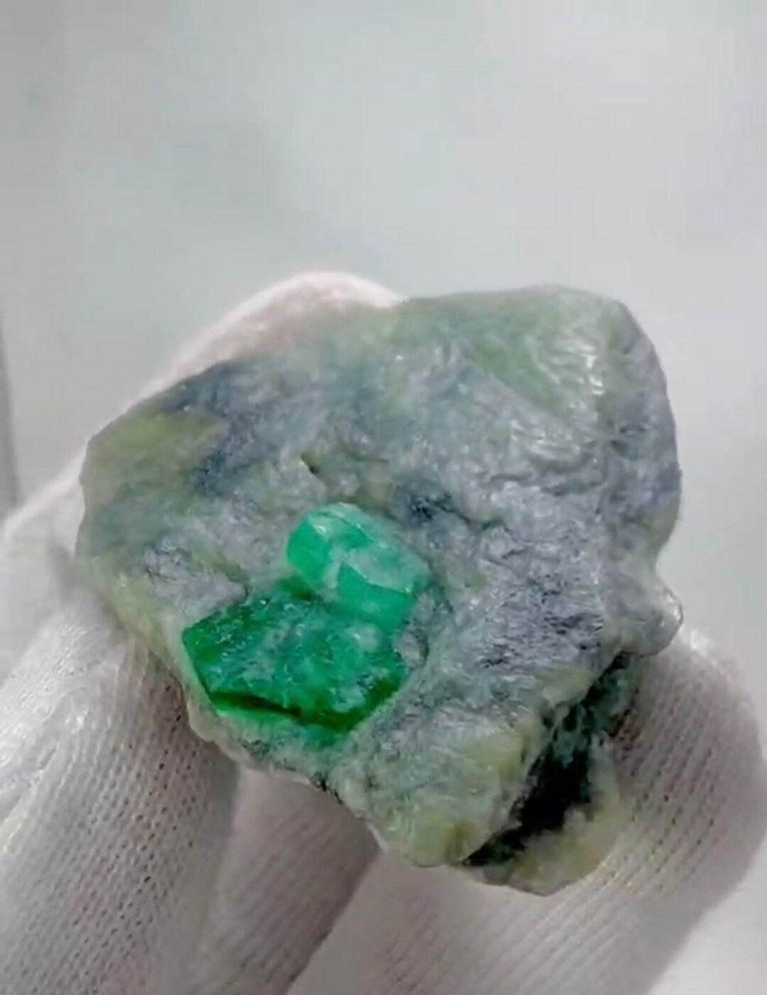 Rare Swat Valley Emerald Specimen - Natural Raw Emerald Crystal on ...