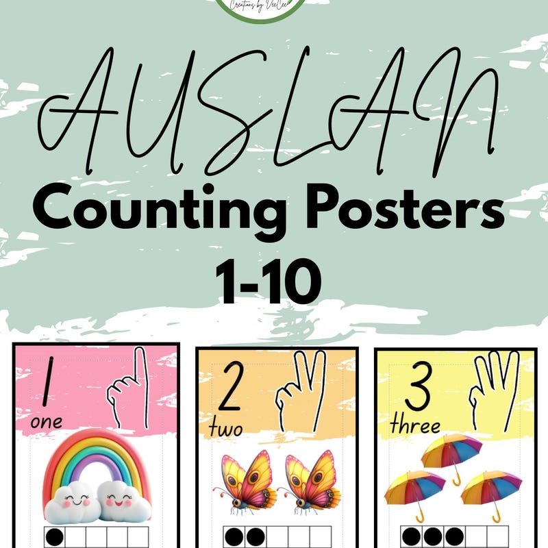 Auslan Sign Language Poster - Etsy Australia