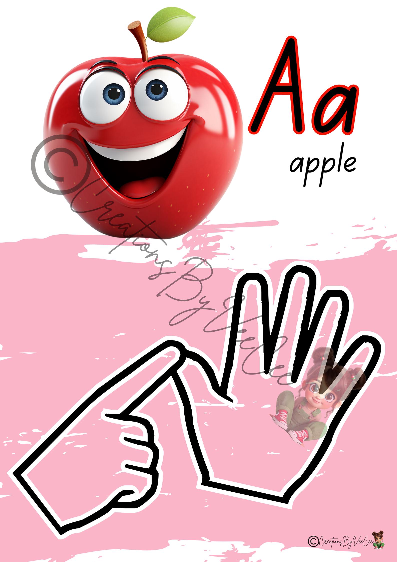 Auslan Alphabet Poster: Fingerspelling Classroom Decor - Etsy