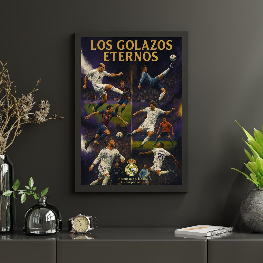Famous Football Goals Poster – Digital Art Print of Iconic Player ...