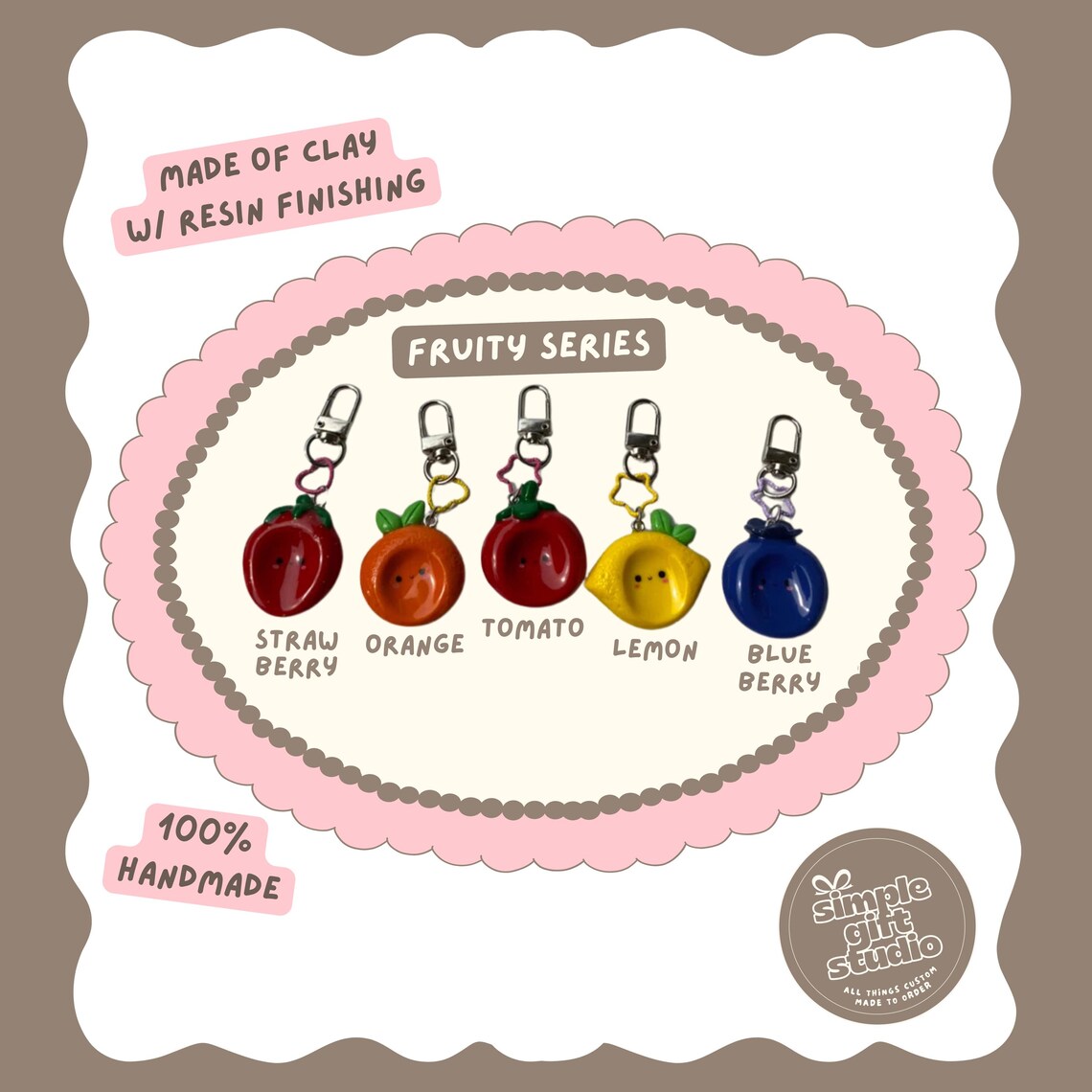 Handmade Worry Stone Clay Keychain - Kawaii Keychain | Ghibli Totoro ...