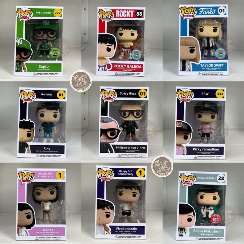 Custom Funko Pop Figurine With Custom Personalized Gift Box | Hand ...