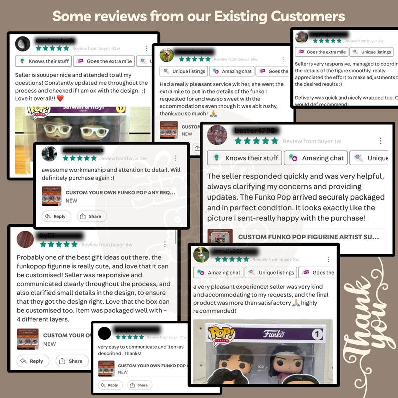 Custom Funko Pop Figurine With Custom Personalized Gift Box | Hand ...