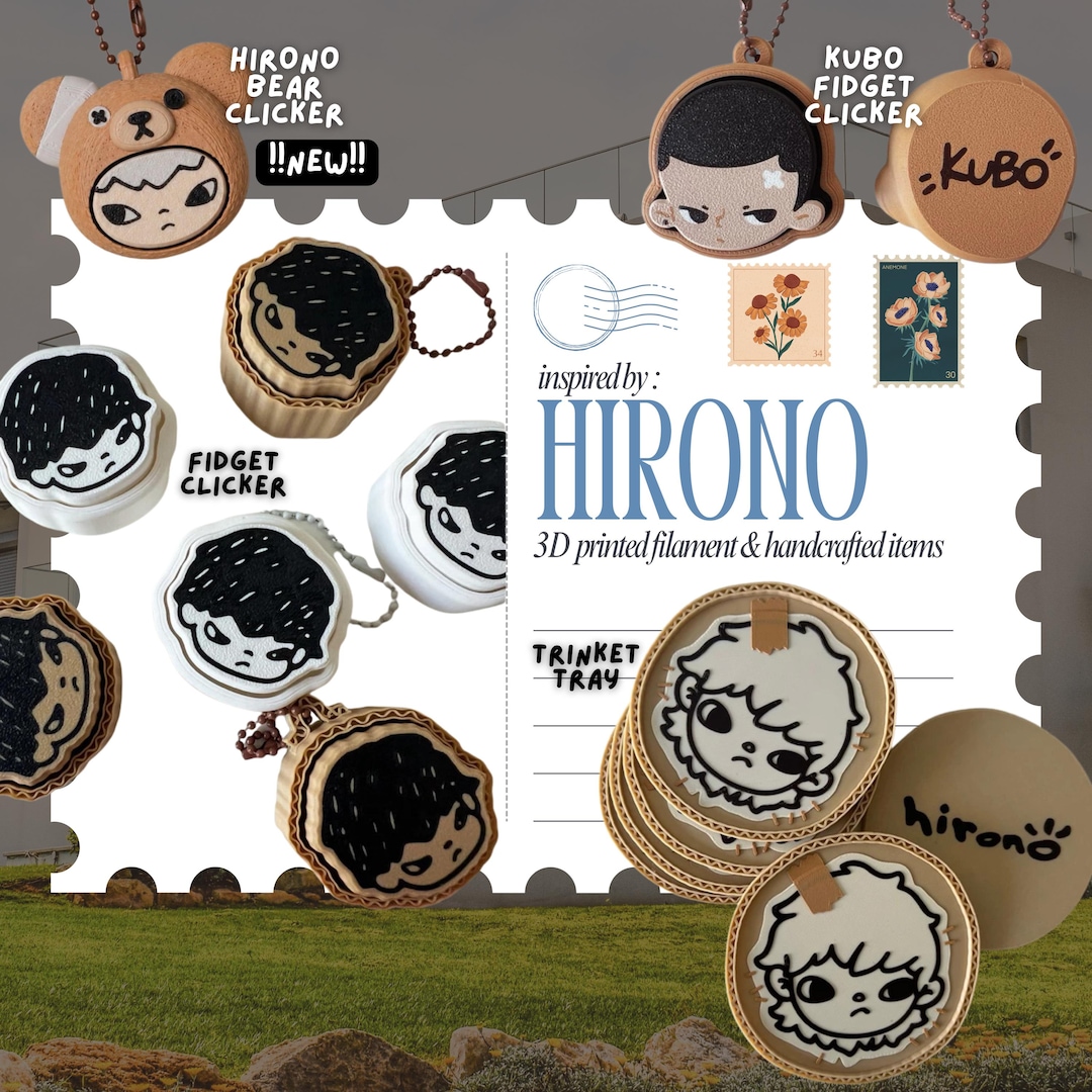 Fidget Clicker Toy - Inspired Hirono Popmart Kubo Popmart - Clicking ...