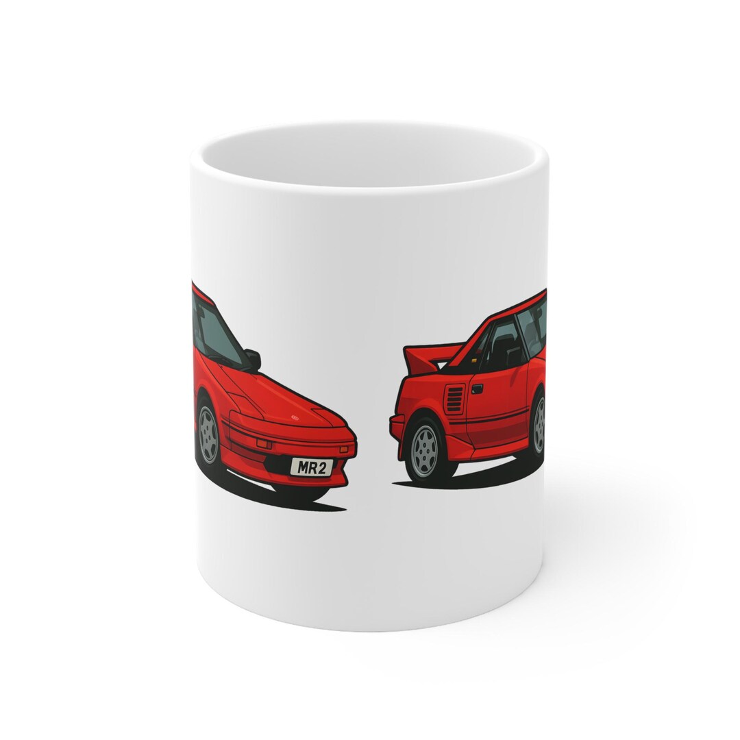 Toyota MR2 Mk1 Mug. Classic Car Art Coffee Mug, Petrolhead Gift, Retro ...