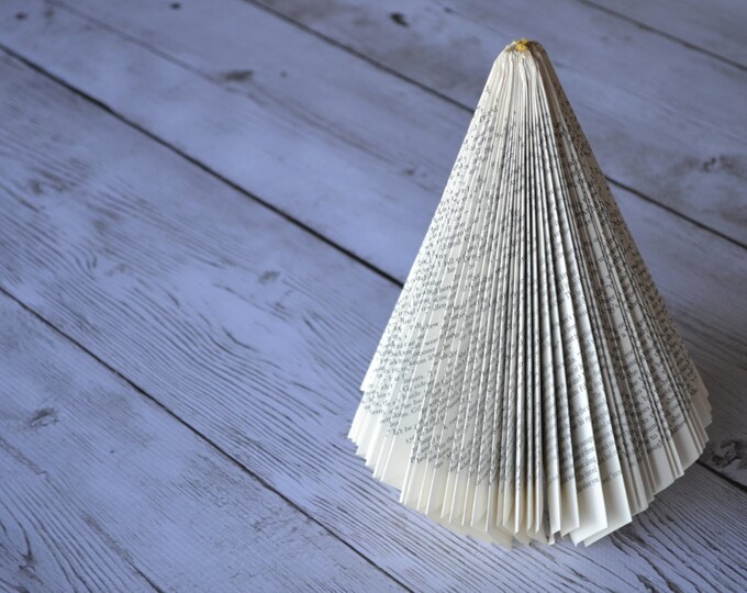 Large Pine Tree Folded Book Art Recycled, Repurposed, Reclaimed ...