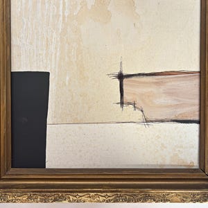 Transitional Art Vintage Abstract Painting Original Abstract Wall Art ...