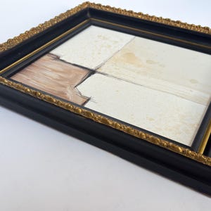 Original Transitional Art in Gold Antique Frame Vintage Abstract Art ...