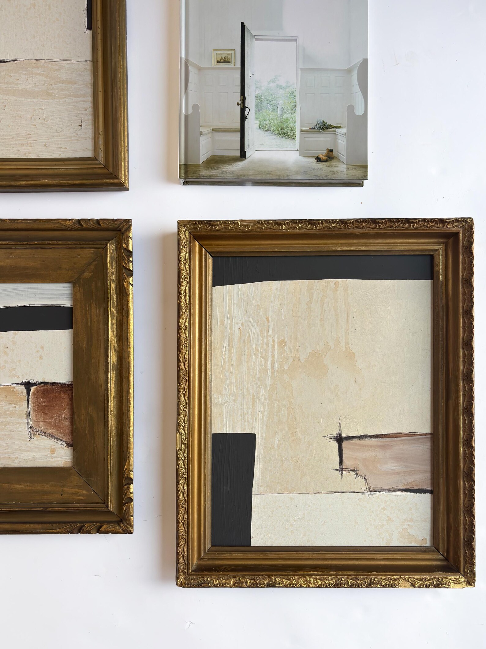 Transitional Art Vintage Abstract Painting Original Abstract Wall Art ...