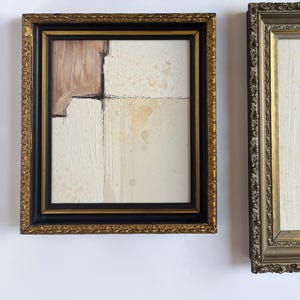 Original Transitional Art in Gold Antique Frame Vintage Abstract Art ...