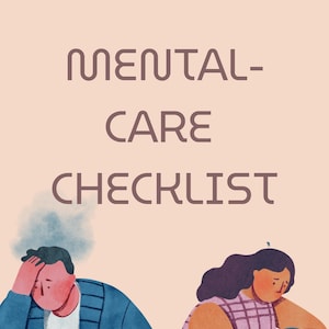 Mental Health and Self-care Checklist. Digital & Printable Planner ...