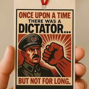 Anti-dictator Vintage Poster Printable – Political Gift Card, Wall Art ...