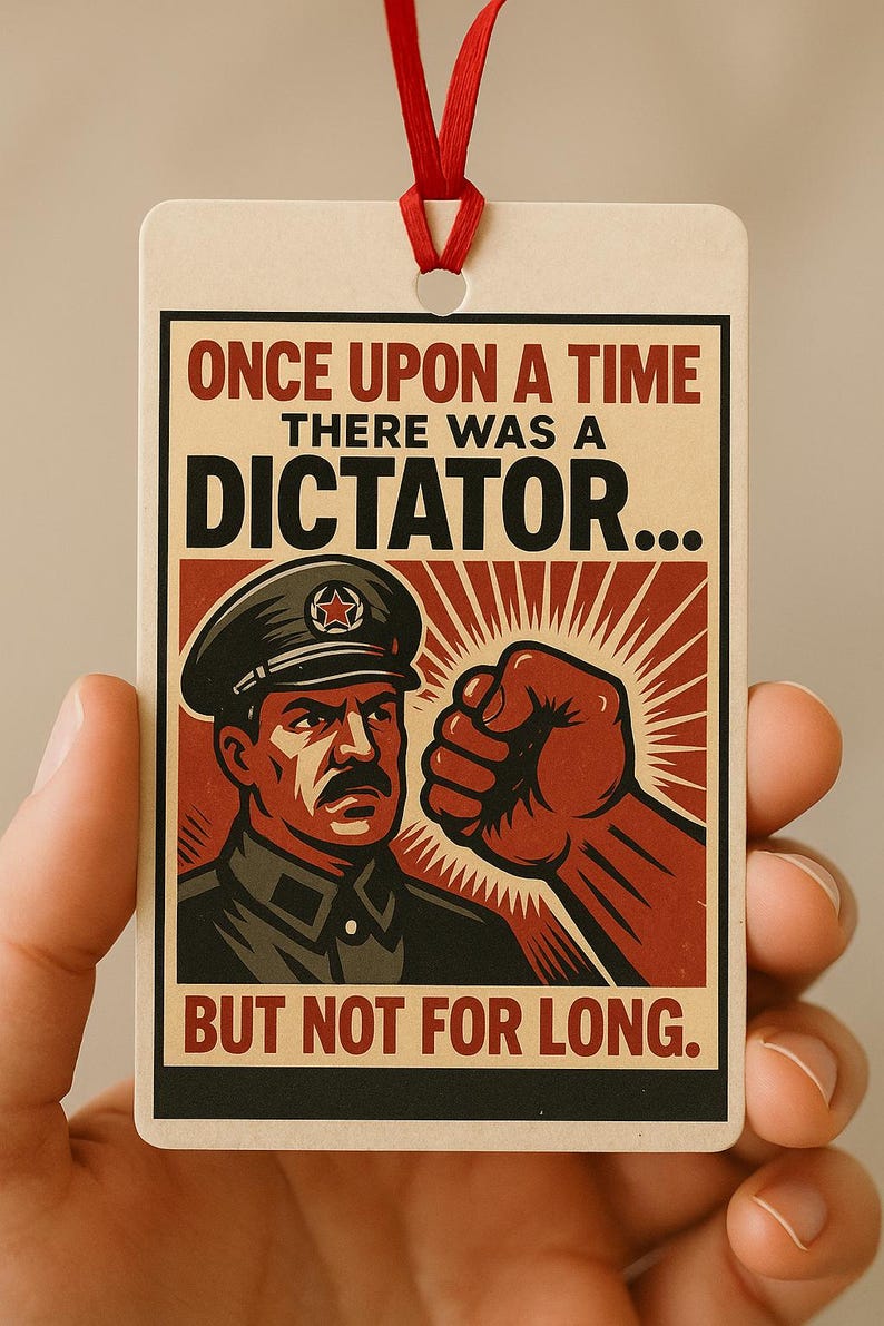 Anti-dictator Vintage Poster Printable – Political Gift Card, Wall Art ...