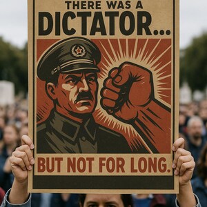 Anti-dictator Vintage Poster Printable – Political Gift Card, Wall Art ...