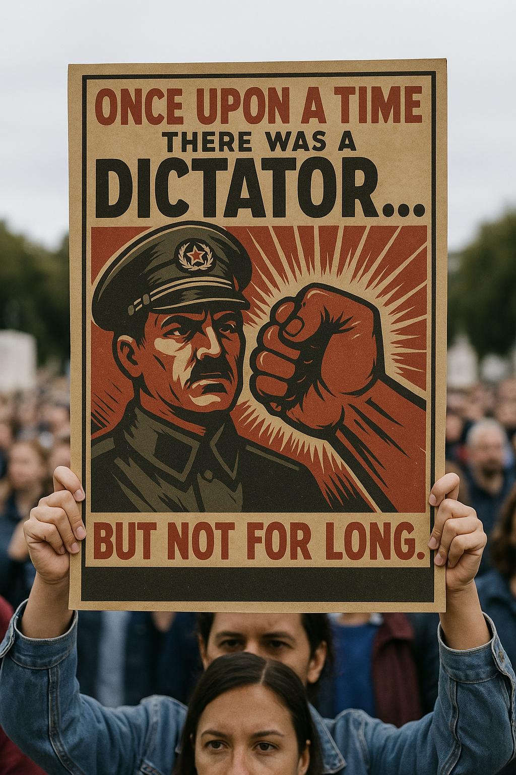 Anti-dictator Vintage Poster Printable – Political Gift Card, Wall Art ...
