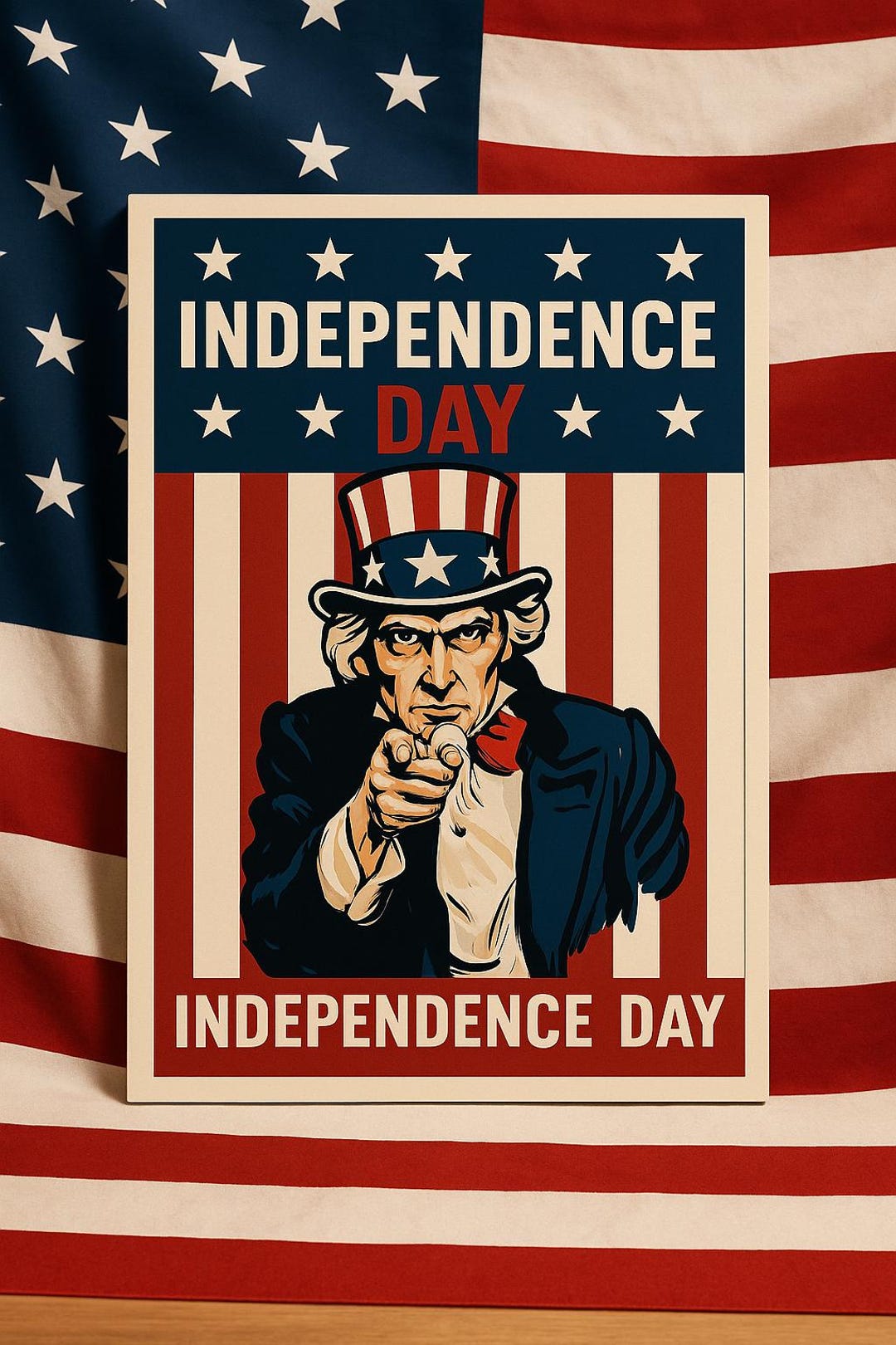 Uncle Sam Independence Day Gift Card – 4th of July Printable Poster ...