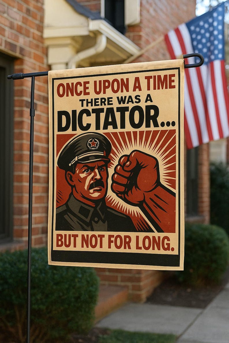 Anti-dictator Vintage Poster Printable – Political Gift Card, Wall Art ...