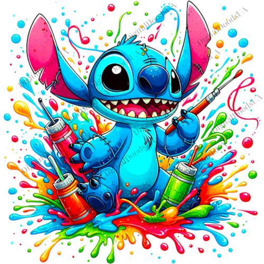 1 PNG Stitch Paint Splatter, Clip Art, Digital Design PNG File for ...