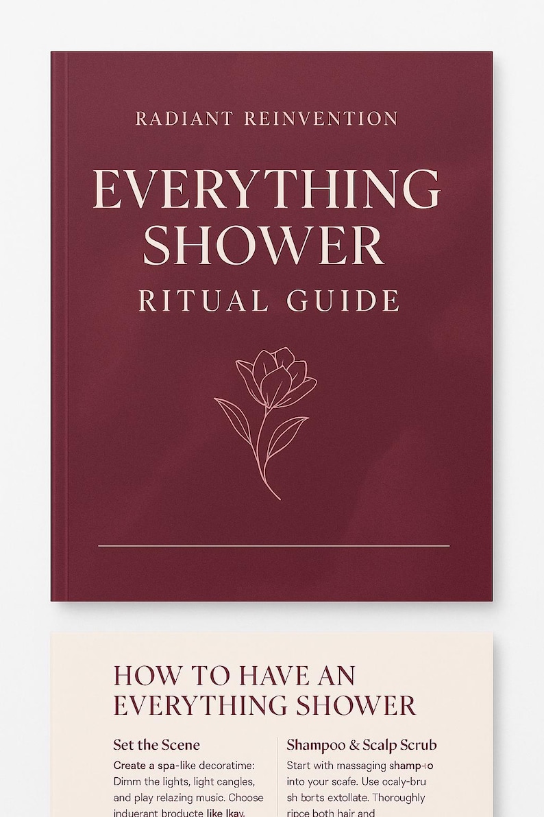 Everything Shower Ritual Guide | Printable Glow-up Self-care PDF ...