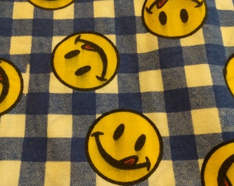 Smiley face fabric | Etsy