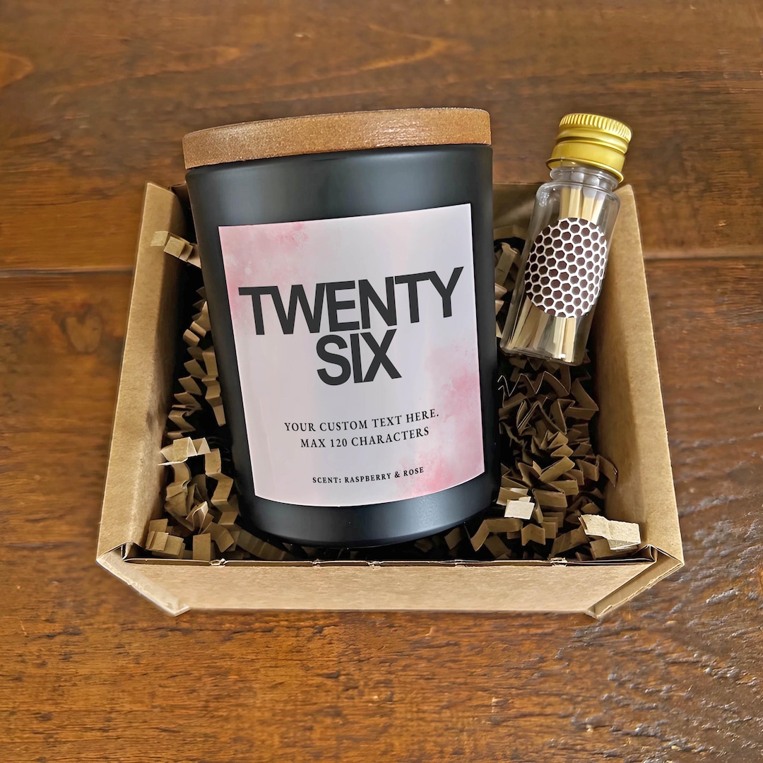 Personalised 26th Birthday Gift for Her, Twenty Six, Bold Birthday ...