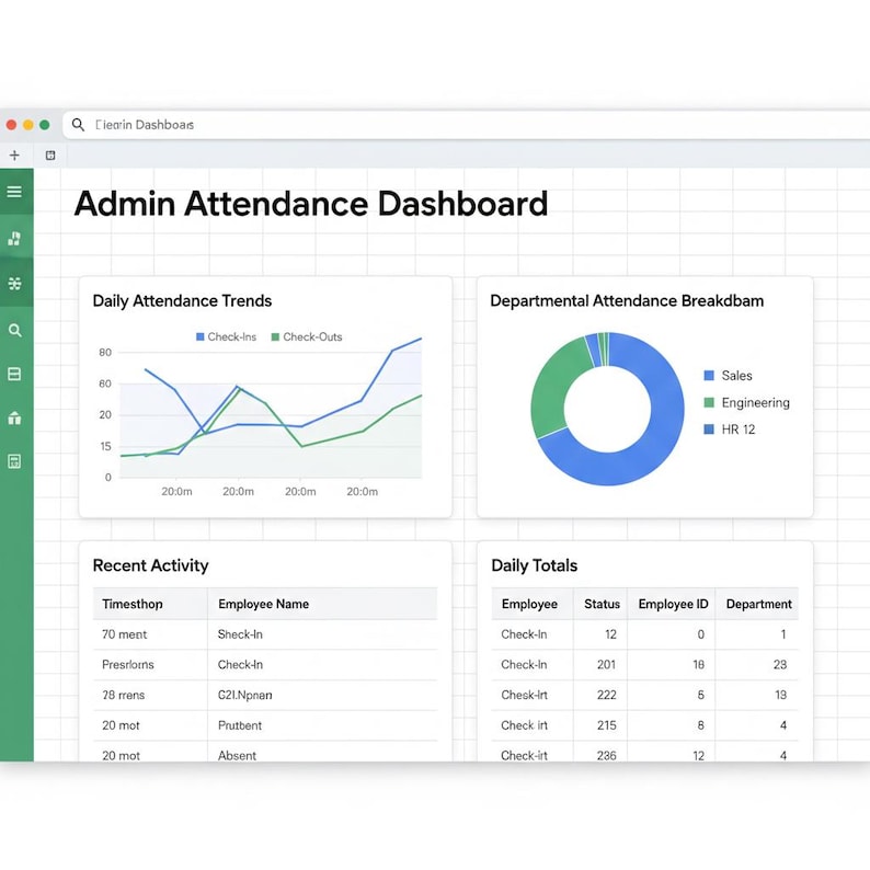 QR Code Attendance Tracker | Google Sheets Check-in (digital Download ...