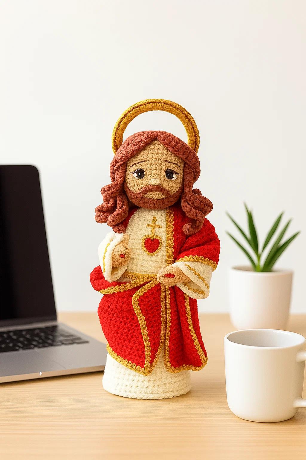 Sacred Heart of Jesus Crochet Doll: Catholic Home Altar Decor - Etsy