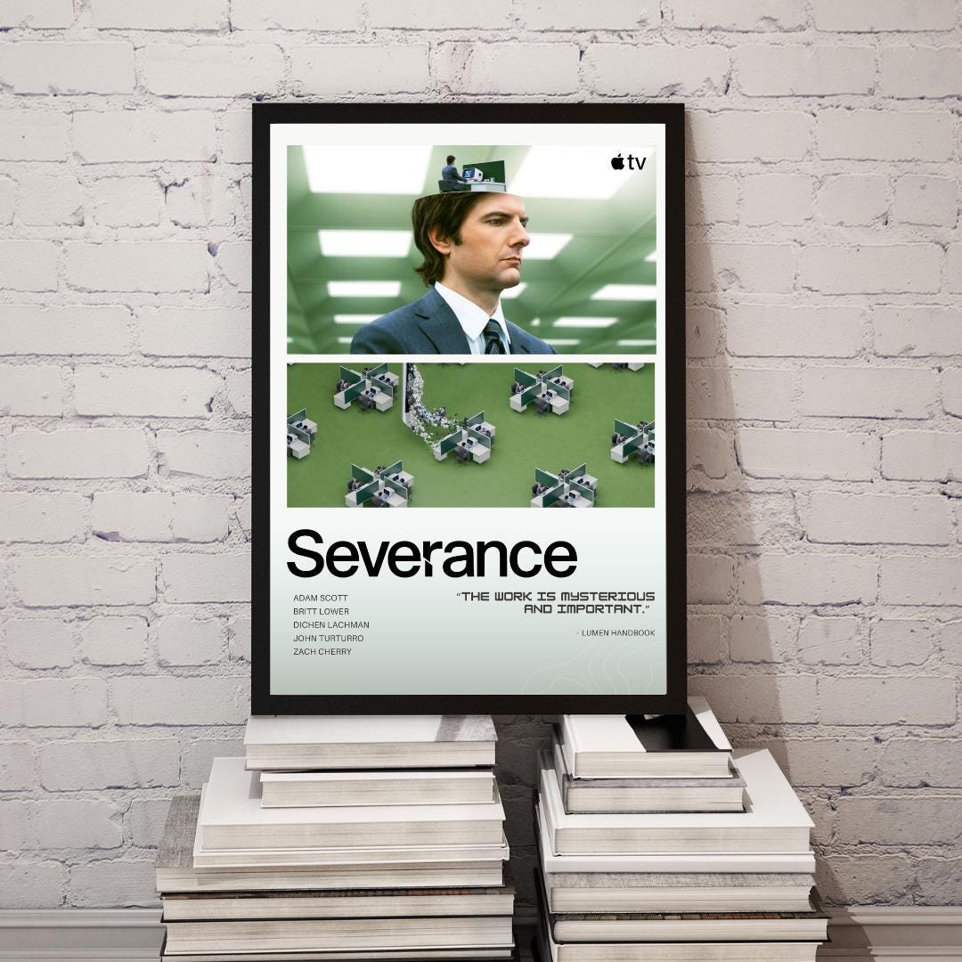 Severance Poster – Minimalist TV Show Art Print, Lumen Office Decor ...