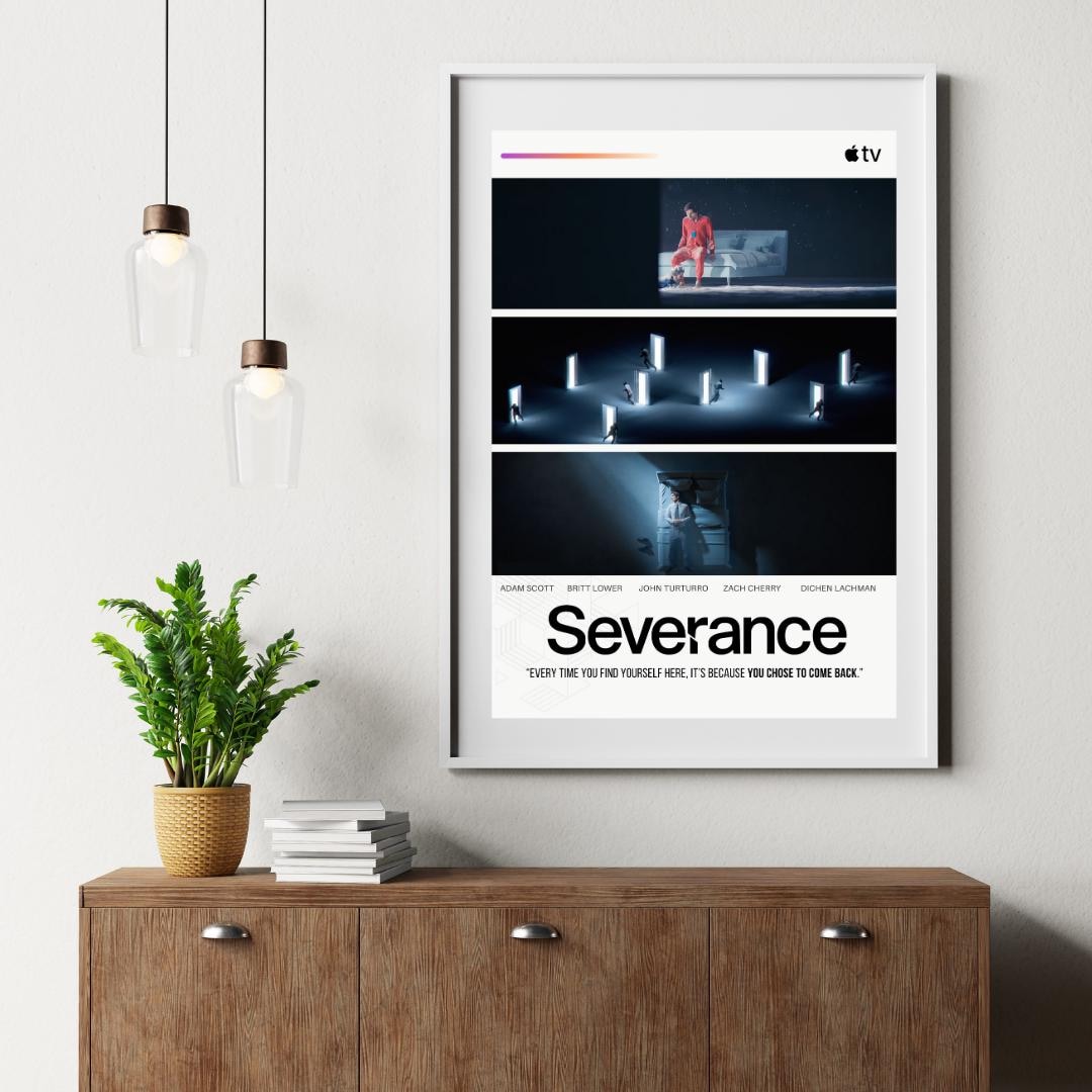 Severance TV Show Poster – Mid-century Modern Wall Art (digital ...