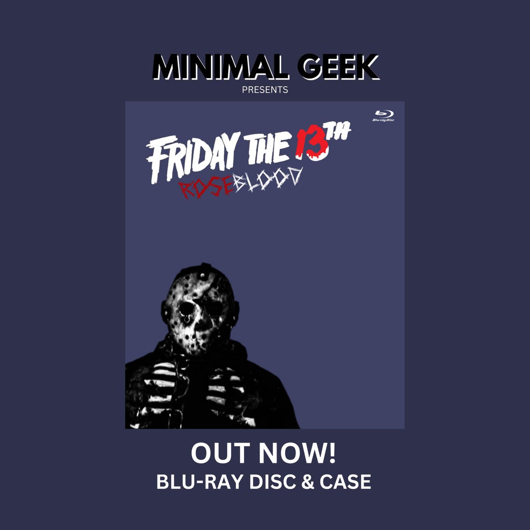 Roseblood Friday the 13th Fan Film (2021) Blu-ray Movie Printed Disc ...