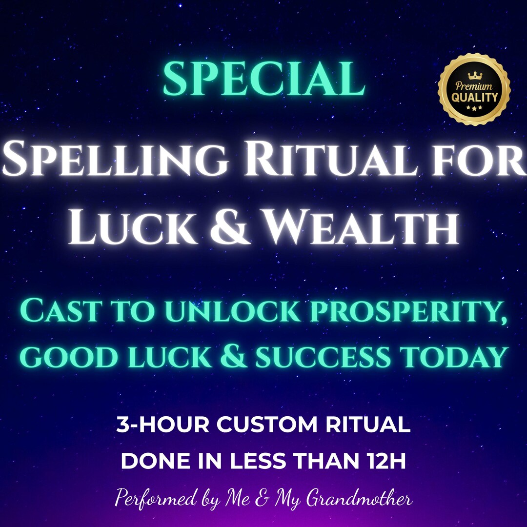 Spelling Ritual for Good Luck, Prosperity & Fortune – Same Day Powerful ...