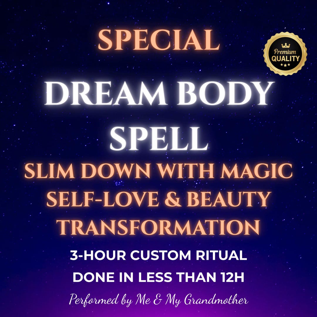 Dream Body Spell, Slim Down With Magic, Weight Loss Ritual, Shape Your ...