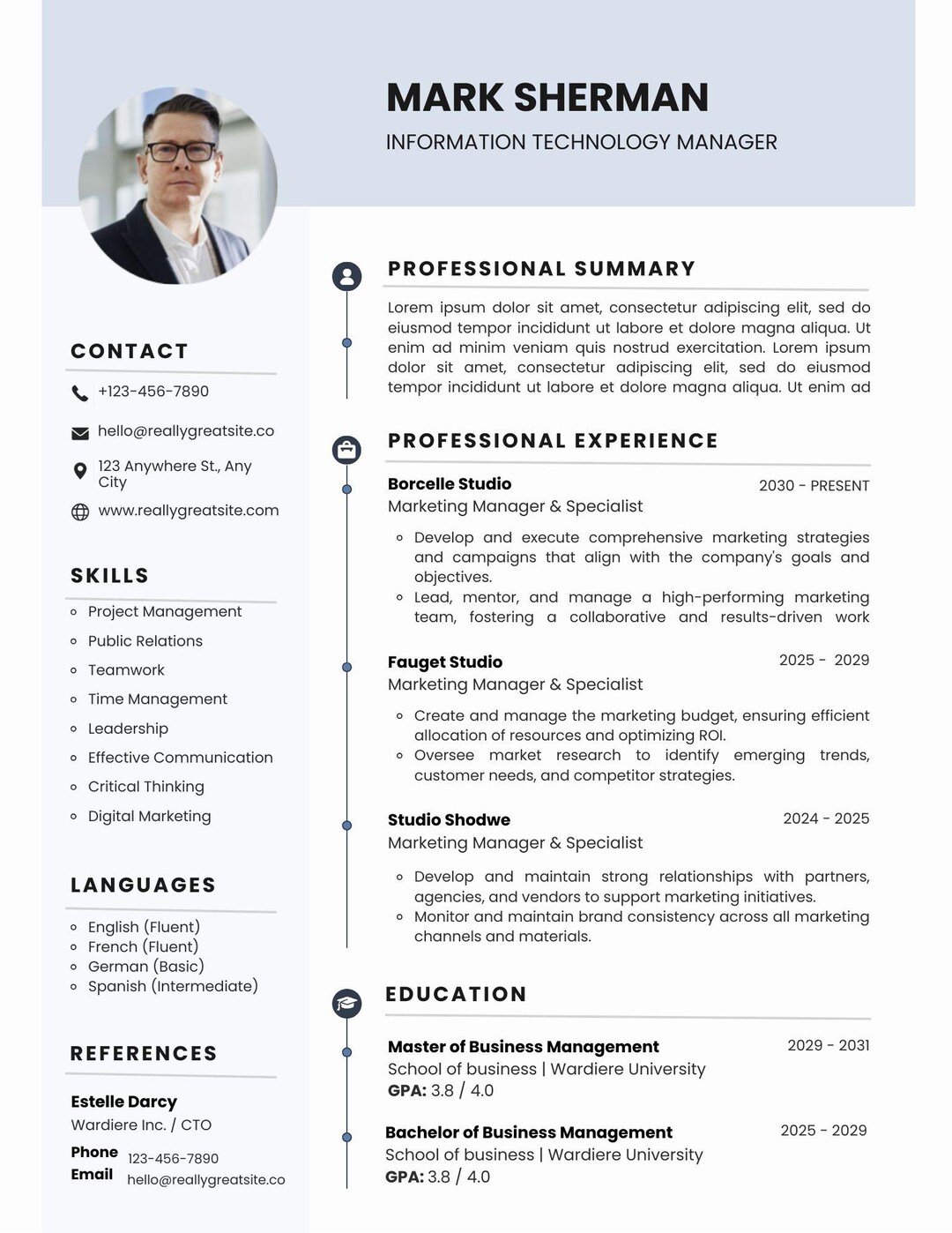 Canva Resume - the Slate Signature - Modern Design Forward Resume ...