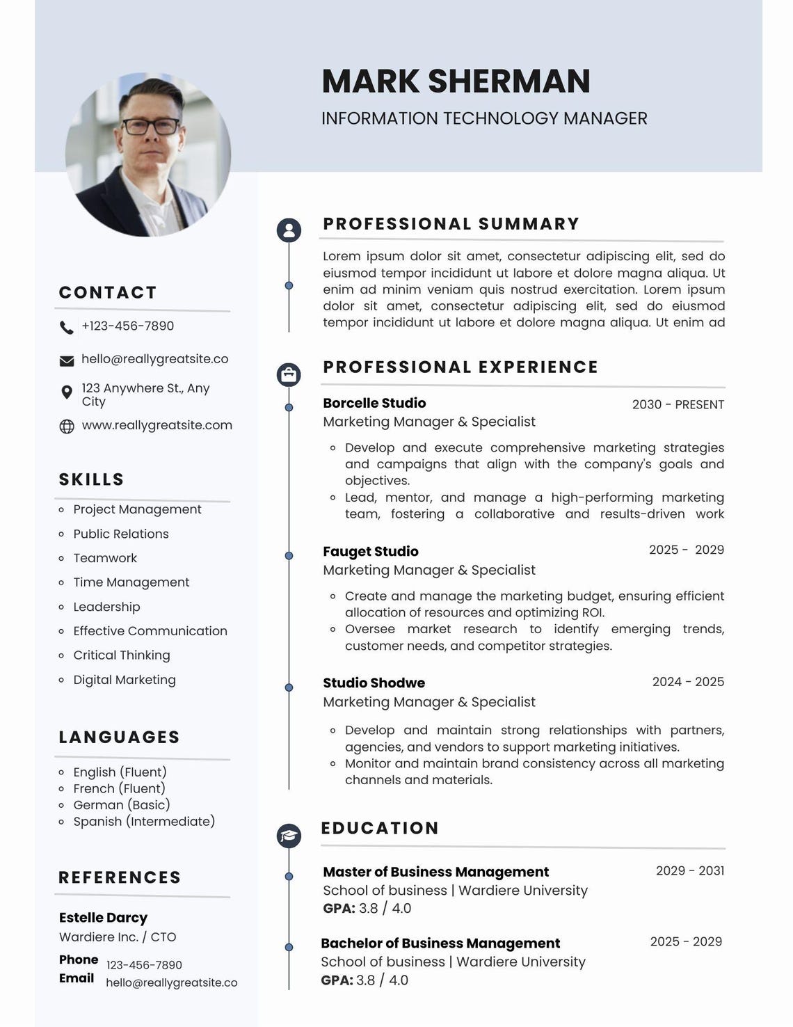 Canva Resume - the Slate Signature - Modern Design Forward Resume ...