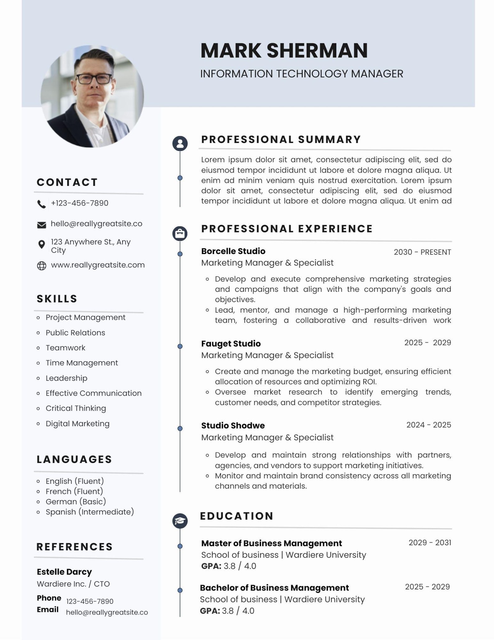 Canva Resume - the Slate Signature - Modern Design Forward Resume ...