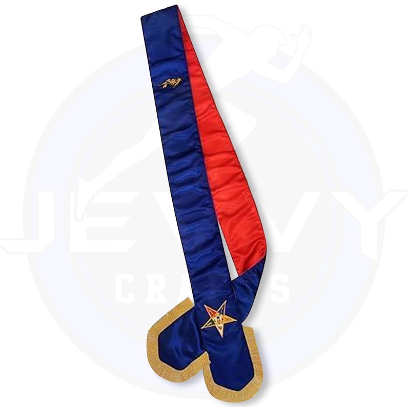 Masonic OES Officer Sash Set of 5 : Embroidered Eastern Star Regalia ...