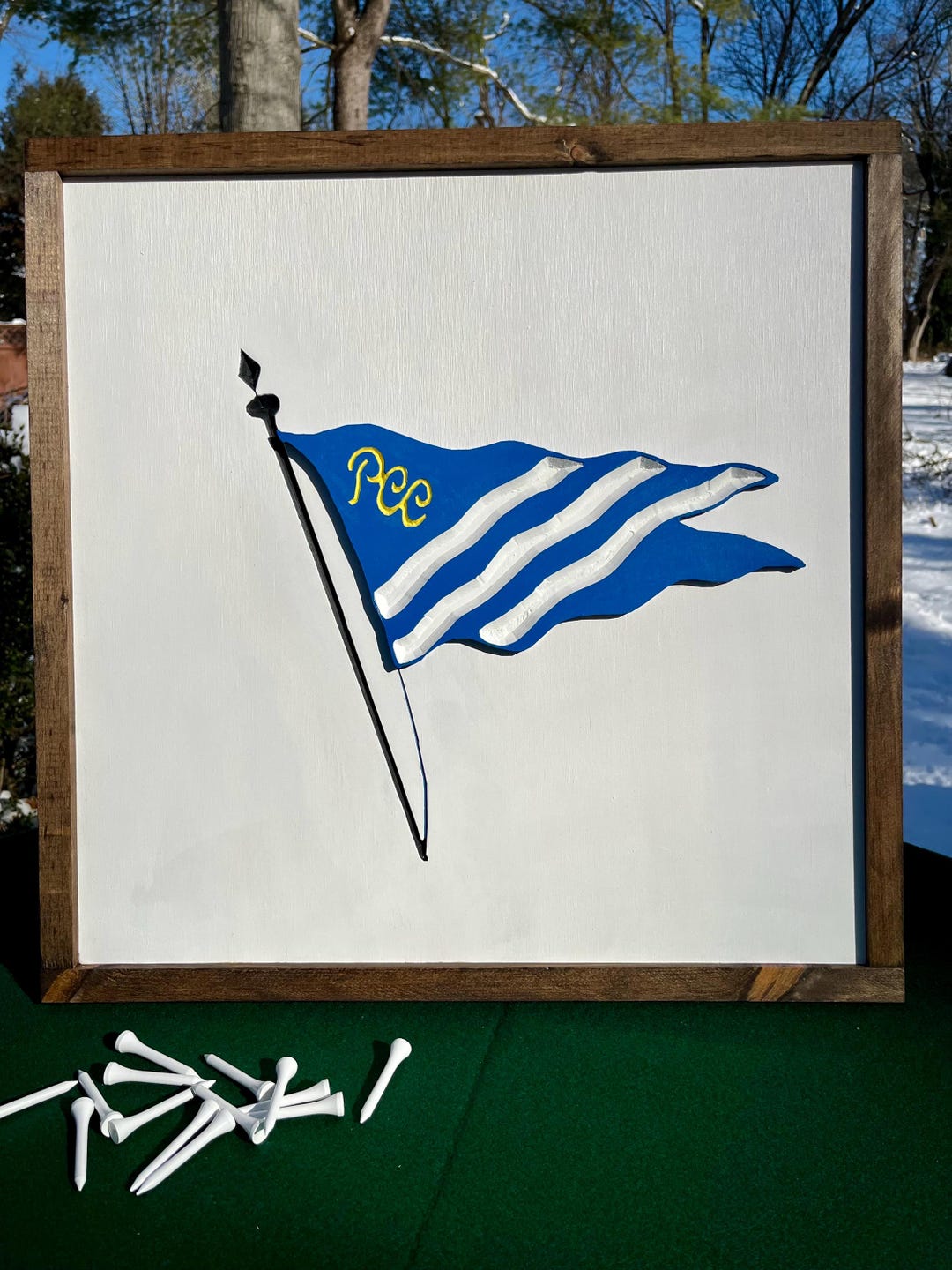 Plainfield Country Club Wood Carved Sign - Etsy
