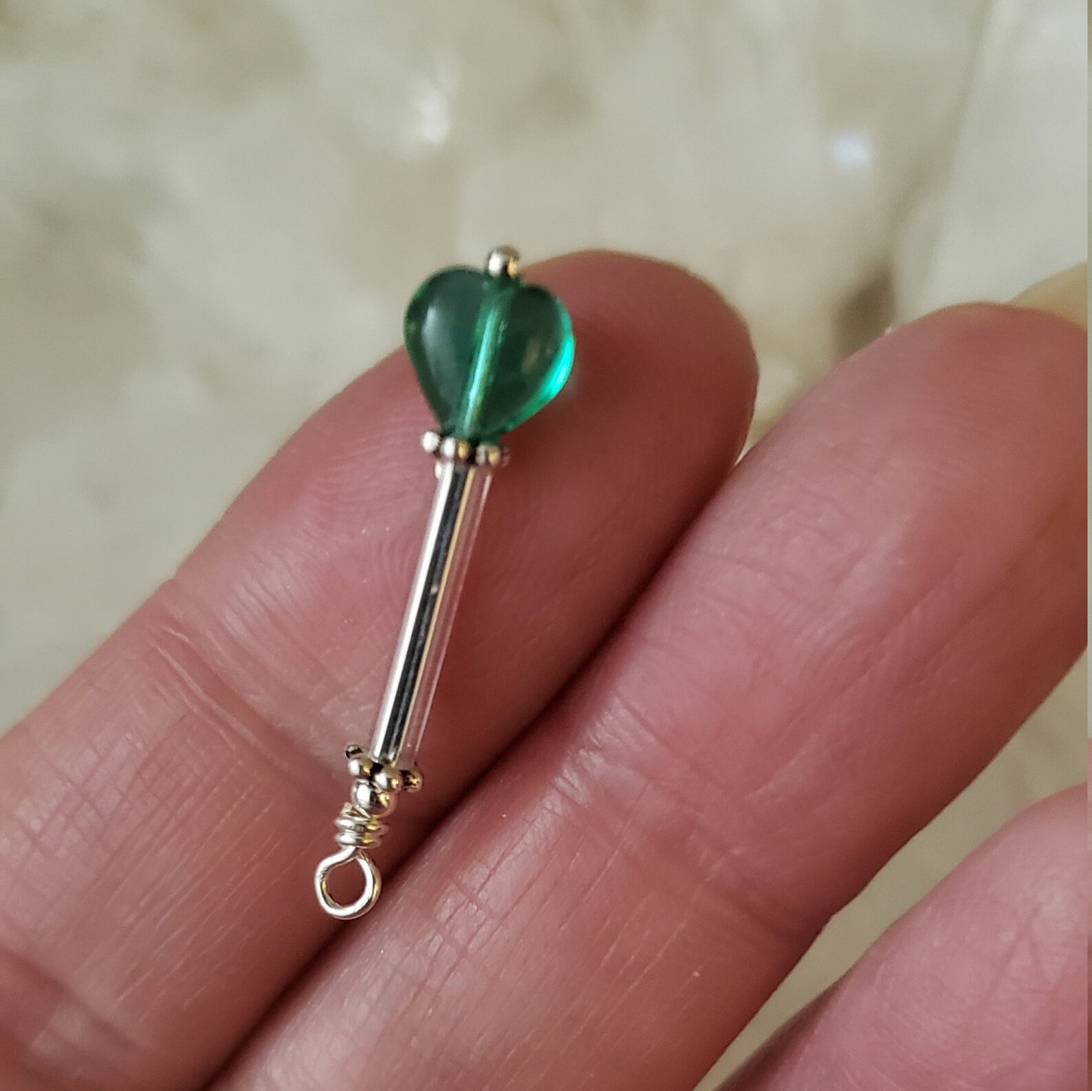 Miniature Magic Heart Wand, Love Wand in Pink Blue Green or Clear - Etsy