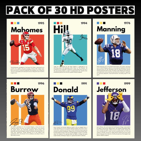 Nfl Poster - Etsy