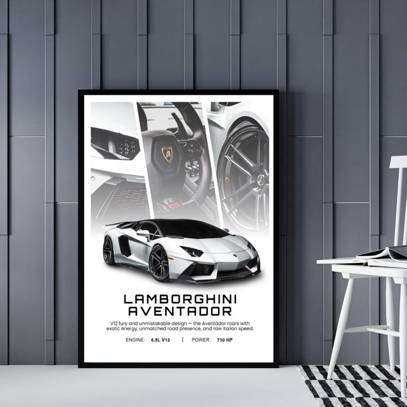 Car Poster Set: 35 Racing & Sportscar Prints - JDM Decor (digital ...