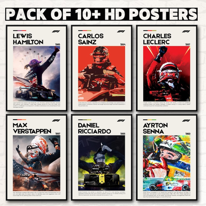 F1 Poster - Etsy